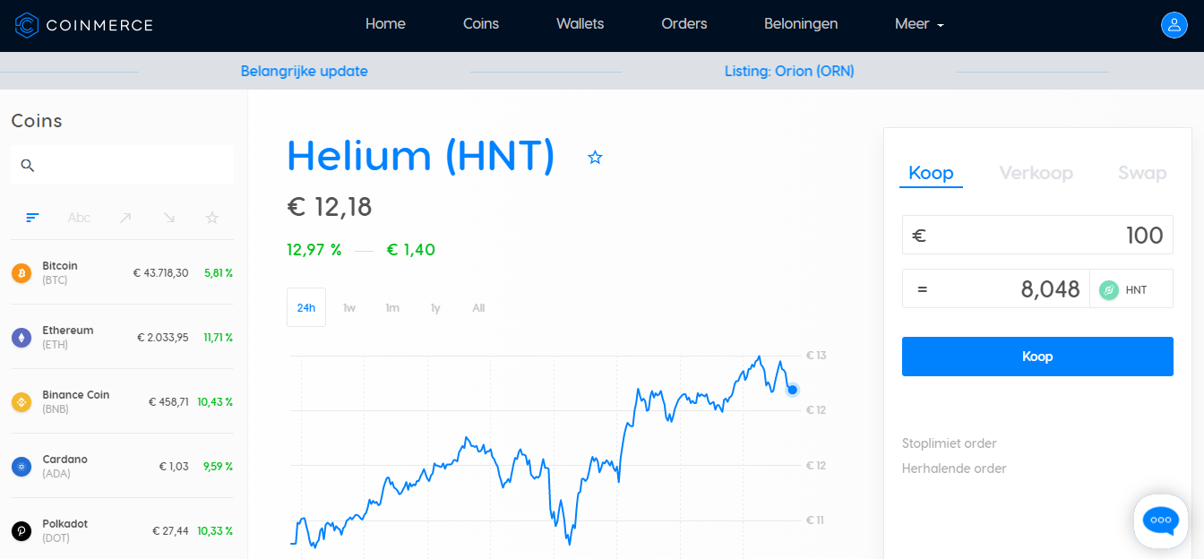 Handleiding: Helium crypto kopen (HNT) eenvoudig uitgelegd